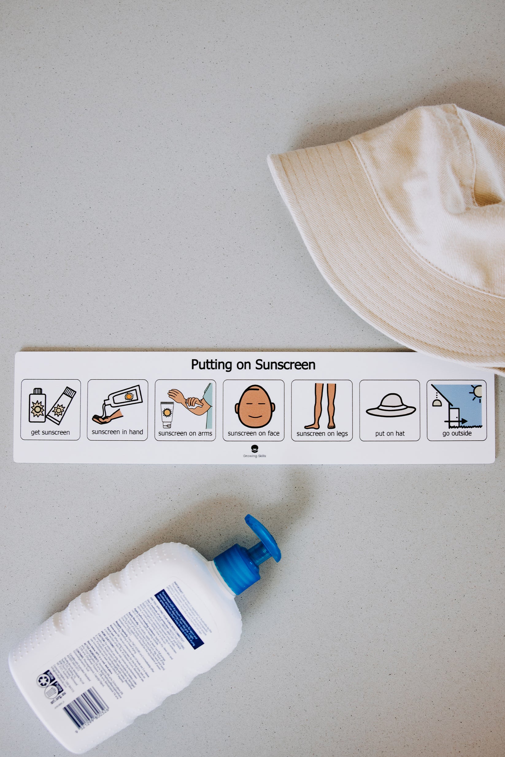 Putting on Sunscreen – Growing Skills Australia